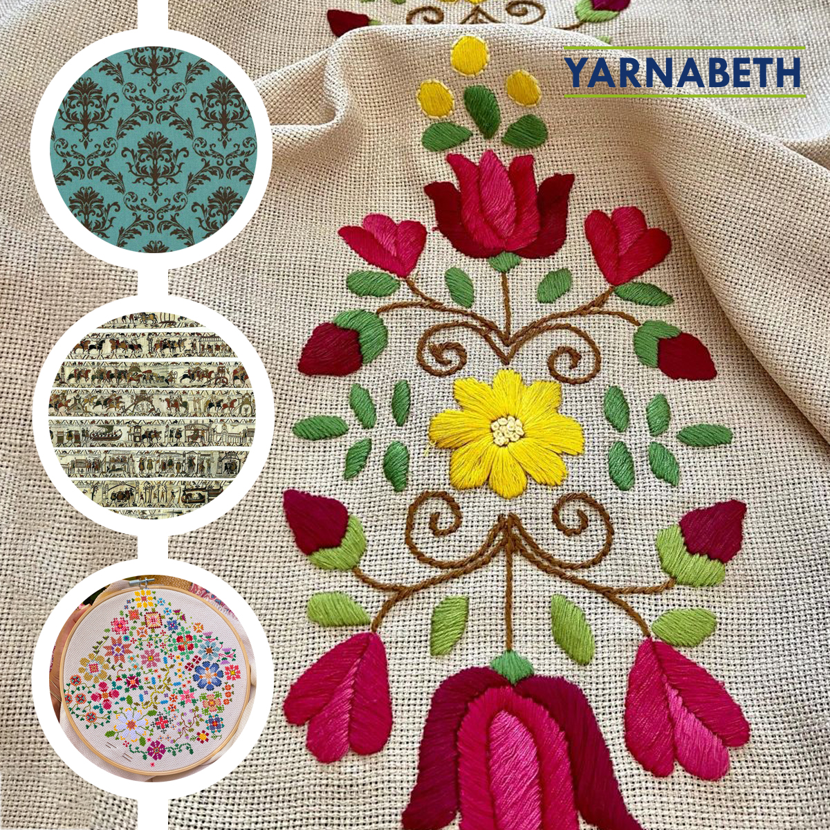 Hilos de la historia: Adornar y decorar textiles con diseños ornamentales